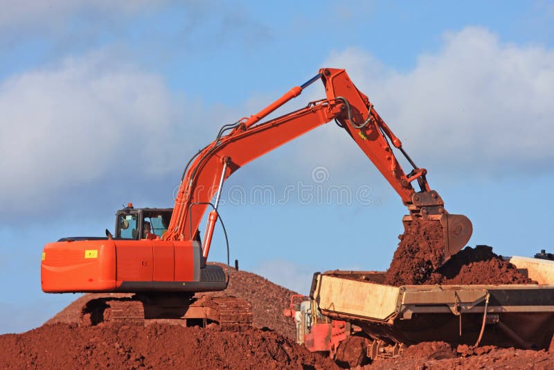 Digger stock image. Image of bulldozers, working, works - 63003197
