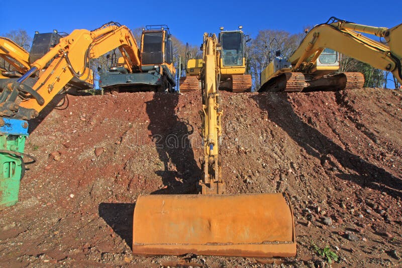 Digger stock photo. Image of hydraulic, plant, industrial - 63567680