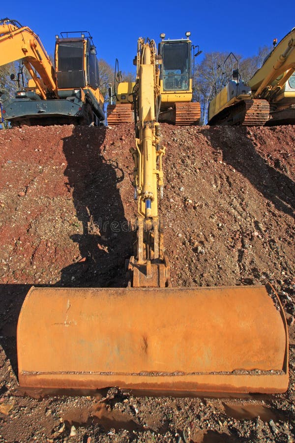 Digger stock image. Image of plant, shovel, tracks, works - 64090489