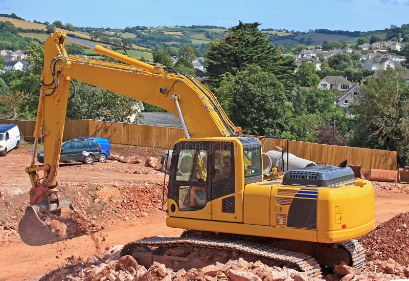 Digger stock photo. Image of earth, bulldozer, site, digger - 56459452