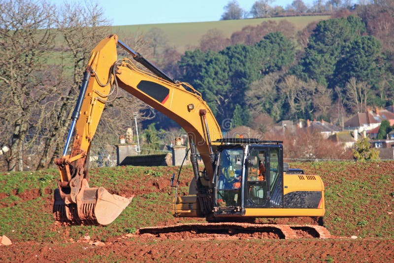 Digger working stock image. Image of shovel, lift, building - 94703319