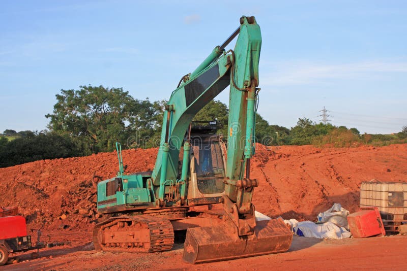 Digger working stock image. Image of dump, industrial - 98187085