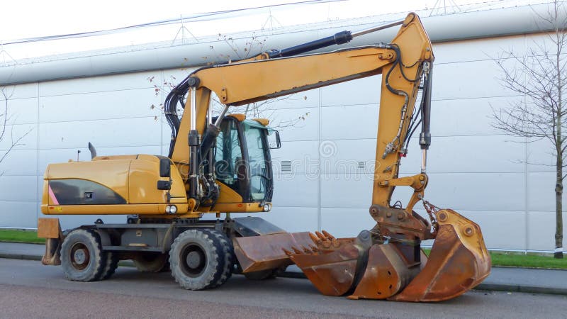 Digger stock image. Image of earth, machine, excavator - 46607531