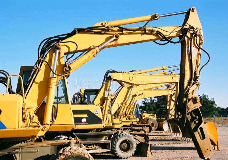 Diggers stock photo. Image of driller, hammer, hydraulic - 5917254
