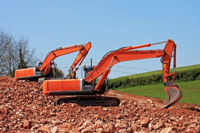 Diggers stock image. Image of shovel, construction, heavy - 34875001