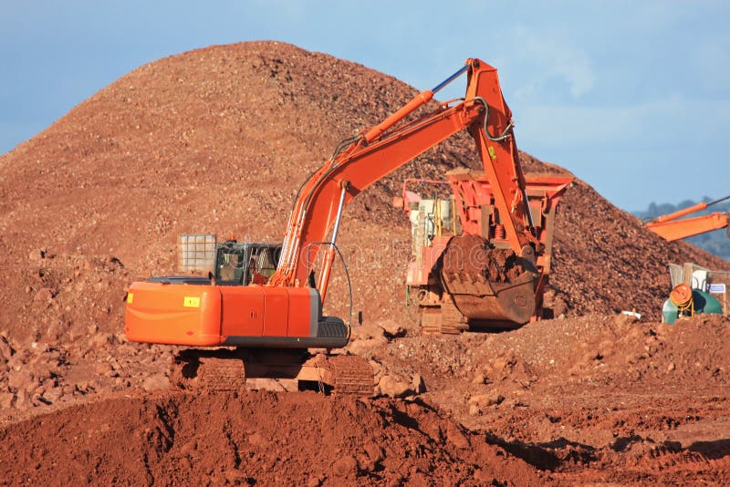 Diggers stock image. Image of site, bulldozers, tracks - 50755913