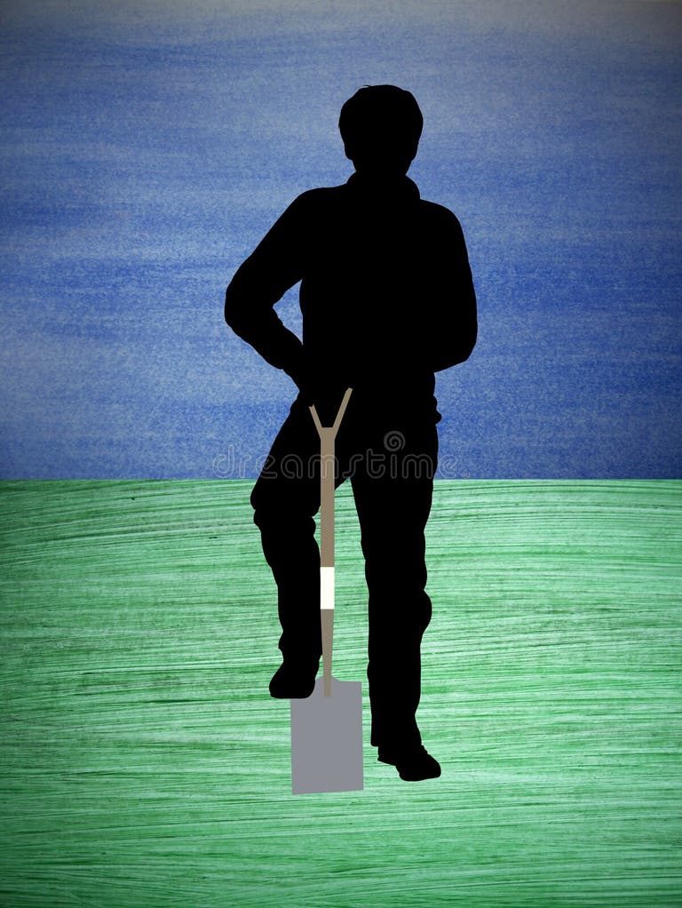 Man Digging Silhouette Stock Illustrations – 277 Man Digging Silhouette ...