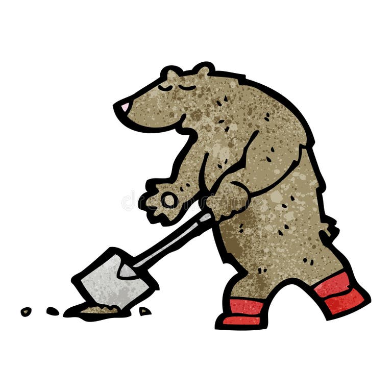 Cartoon Bear Digging Stock Illustrations – 43 Cartoon Bear Digging ...