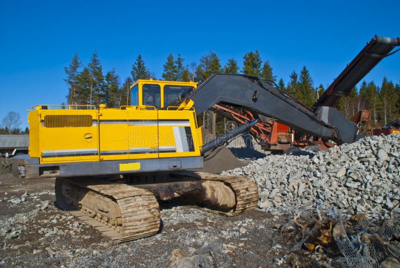 Digging machine stock photo. Image of hydraulic, environment - 23894936