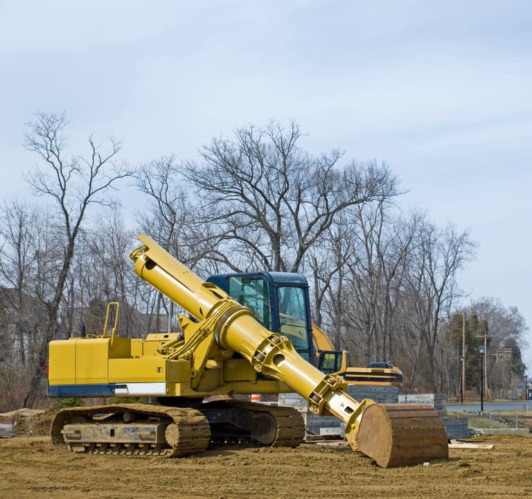 Digging Machine stock image. Image of demolish, machine - 8743265