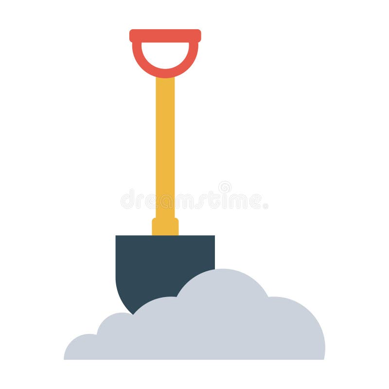Digging Tool Color Vector Icon Which Can Easily Modify or Edit Stock ...