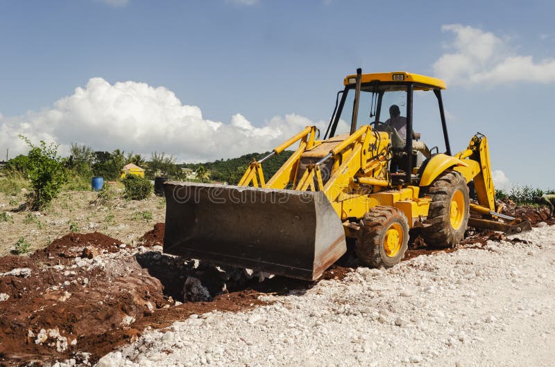 Digging a Trench stock image. Image of frontend, rocks - 295903057