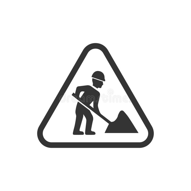 No digging sign line icon. stock vector. Illustration of industry ...
