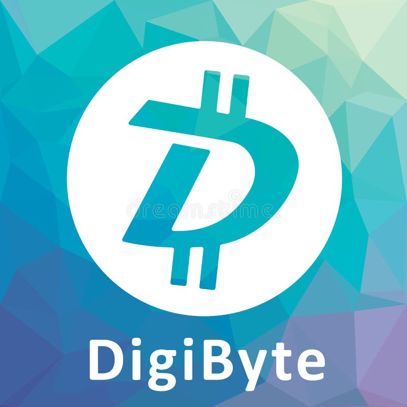 DigiByte DGB Decentralized Blockchain Criptocurrency Vector Logo Stock ...