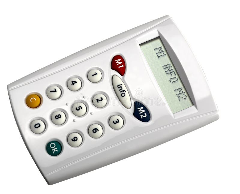 Digipass isolou-se imagem de stock. Imagem de dinheiro - 22130077