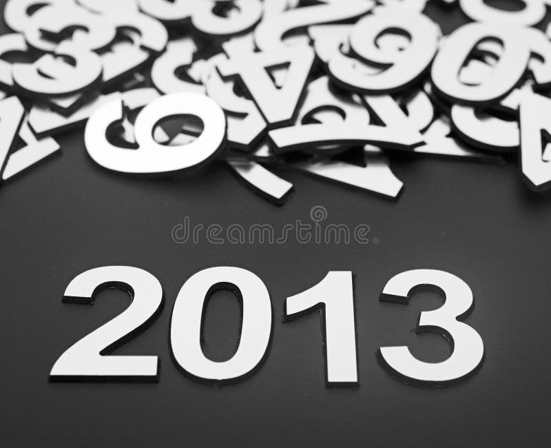 Digit 2013 and Pile Random Numbers Stock Image - Image of annum, size ...