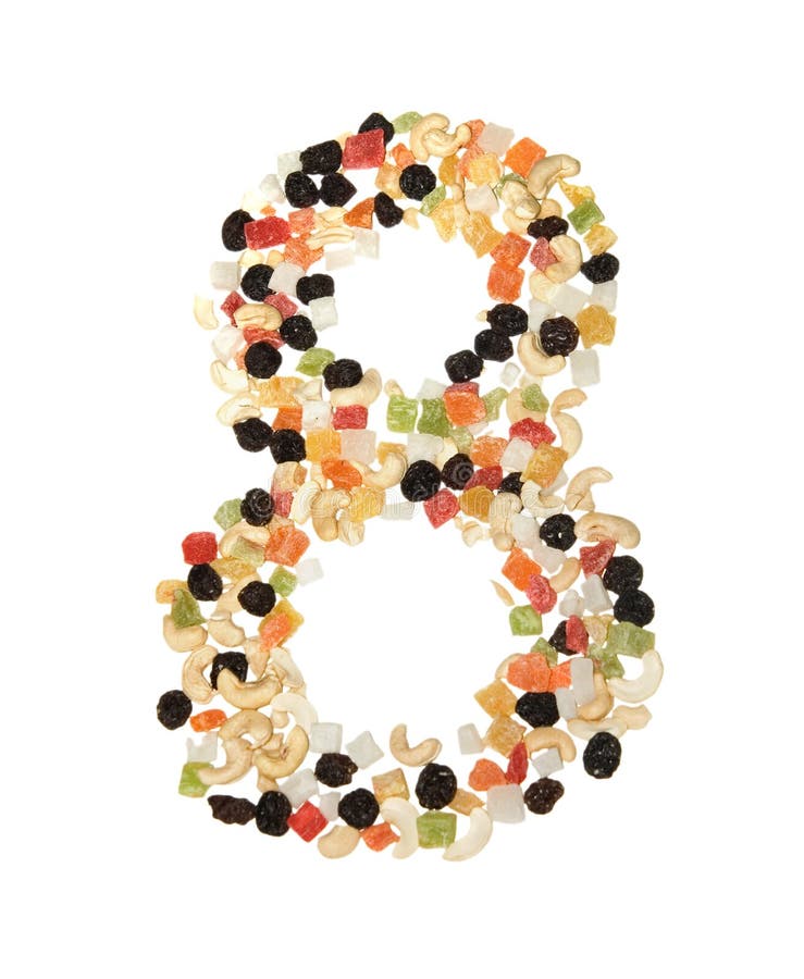 Digit 8 stock image. Image of grape, closeup, colored - 3432755