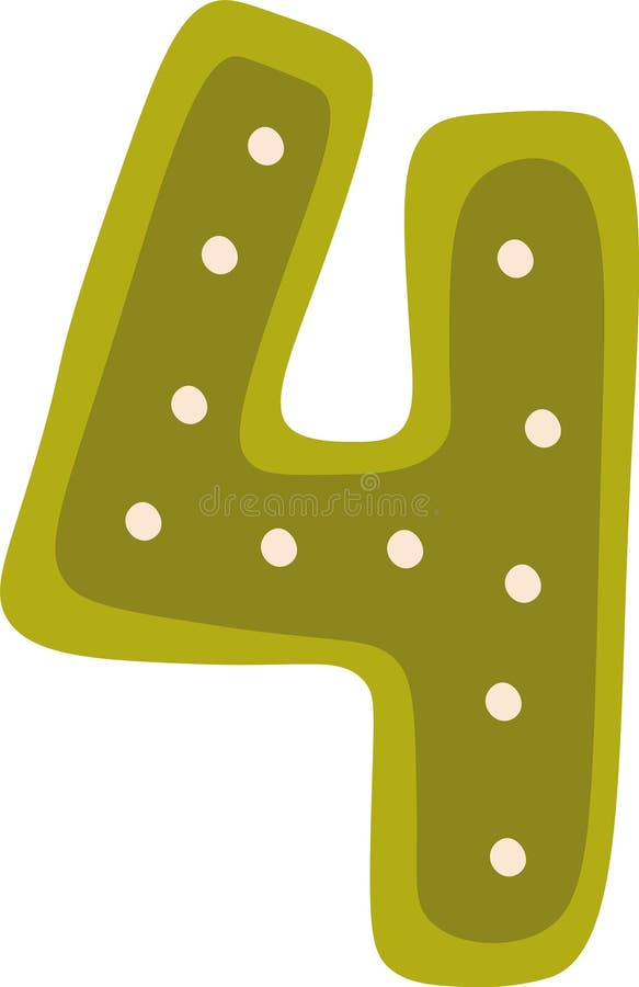 3 Digit Cartoon Alphabet stock vector. Illustration of letter - 302332406