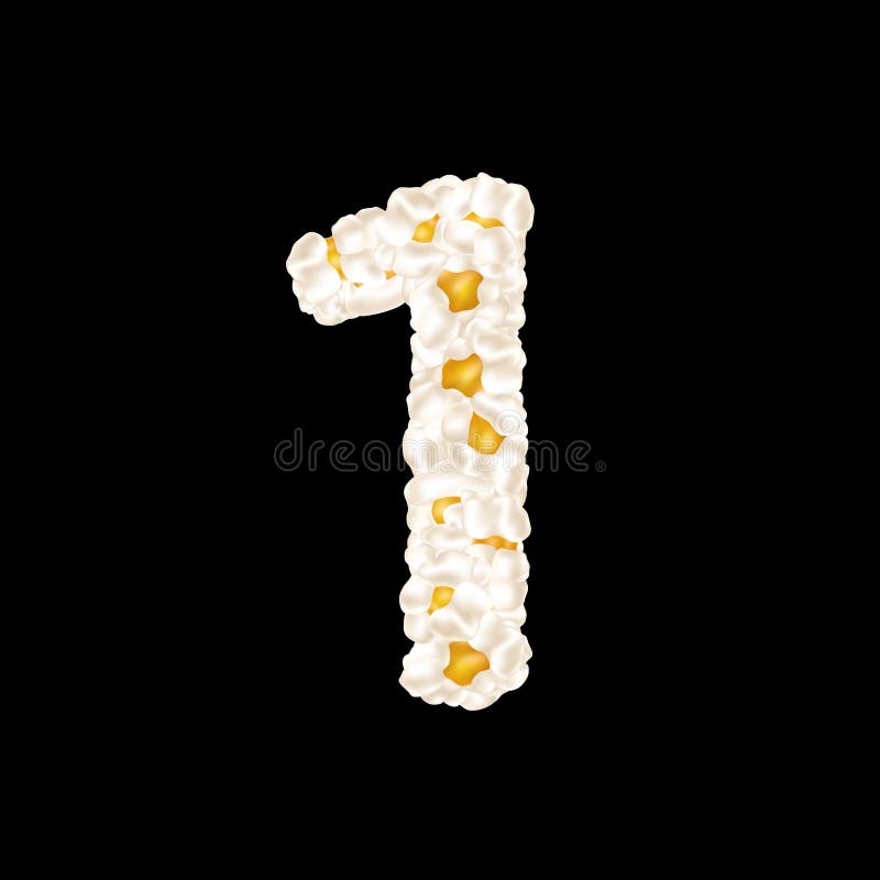 Popcorn Numbers Stock Illustrations – 74 Popcorn Numbers Stock ...