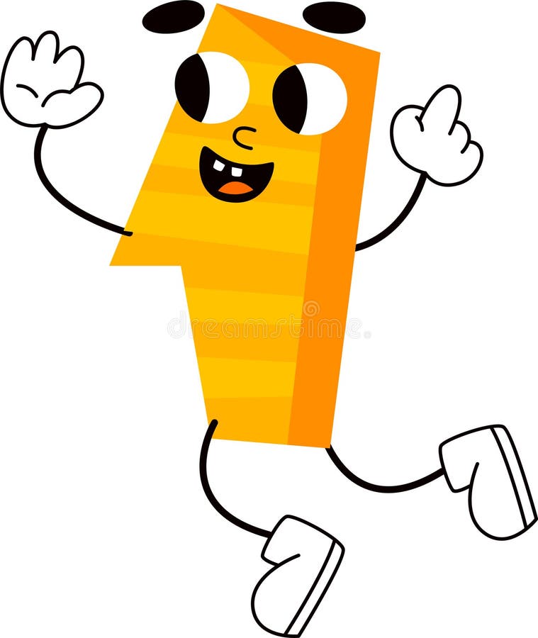 1 Digit Number Character Alphabet Stock Vector - Illustration of font ...