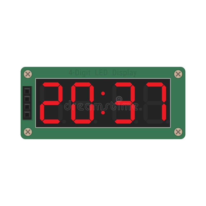 Segment Led Display Stock Illustrations – 367 Segment Led Display Stock ...