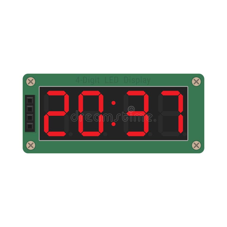 Segment Led Display Stock Illustrations – 367 Segment Led Display Stock ...