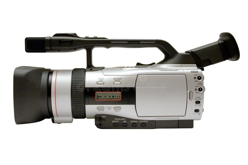 Digital Video Camera (Detail Top-Front View) Stock Image - Image of ...