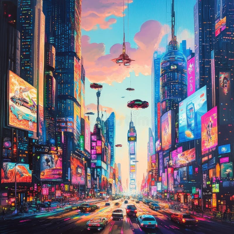 Digital Abstract Art with Dynamic Curves and Futuristic Elements Stock ...