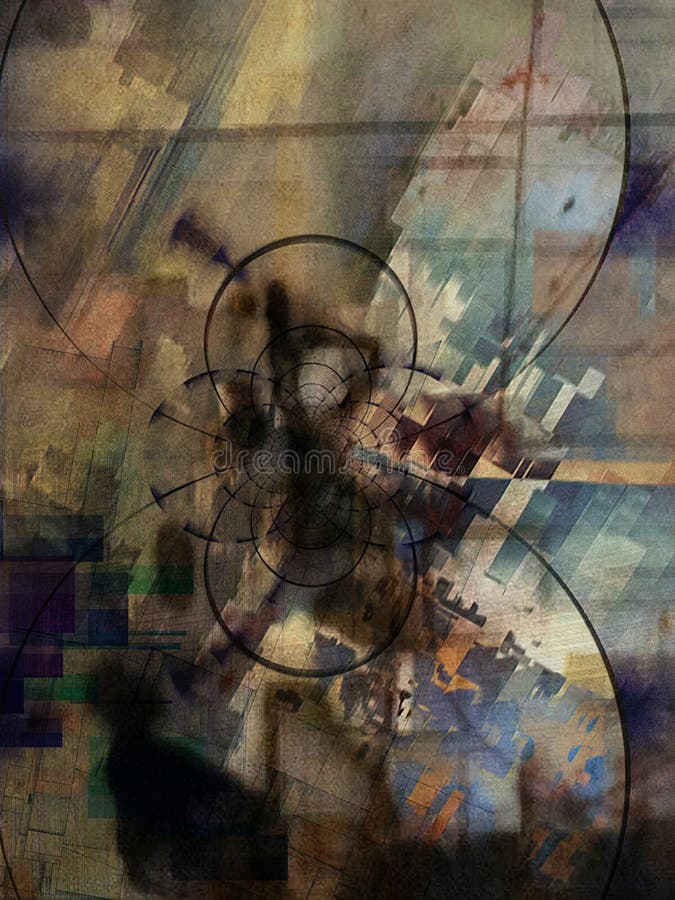 Digital Abstract Art. Glitch Effect Stock Illustration - Illustration ...