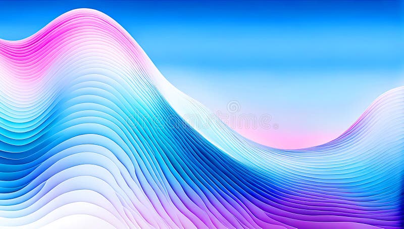 Digital Abstract Art Piece Featuring a Fluid, Wave-like Design. the ...