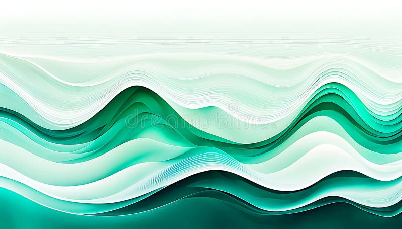 Digital Abstract Art Piece Featuring a Fluid, Wave-like Design. the ...