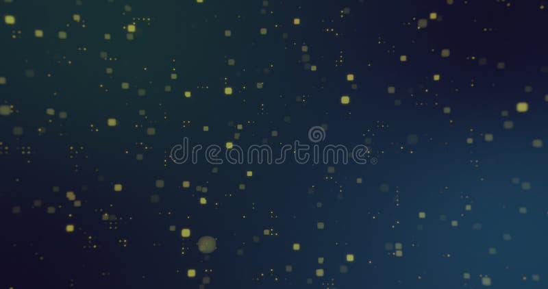 Digital Abstract Background Animation of Blue Yellow Pixel Dot ...