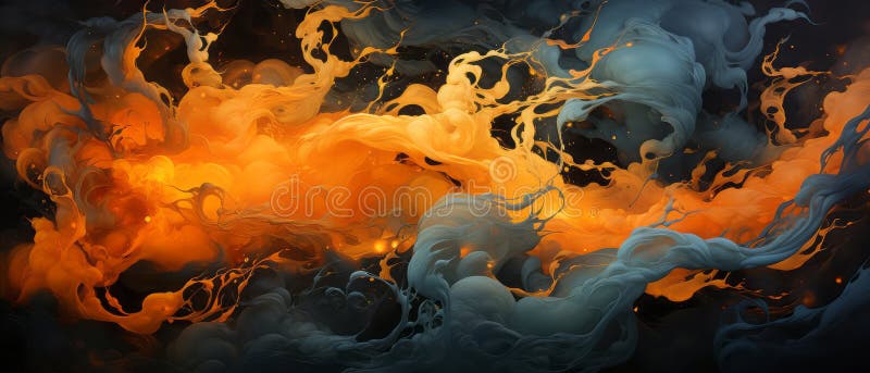 Digital Abstract Background with Colorful Smoke Splash Stock ...