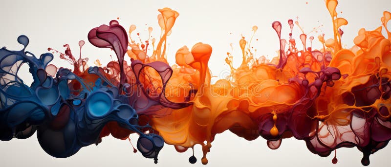 Digital Abstract Background with Colorful Smoke Splash Stock ...