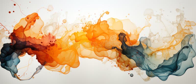 Digital Abstract Background with Colorful Smoke Splash Stock ...