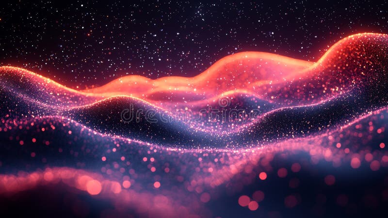 A Digital Abstract Background Designed for Technological Processes, Neural Networks, Digital ...