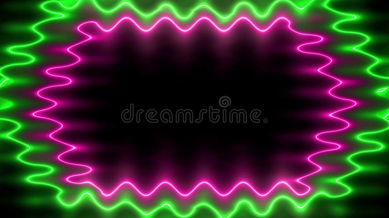Abstract Neon Lights Frame stock footage. Video of futuristic - 335540420