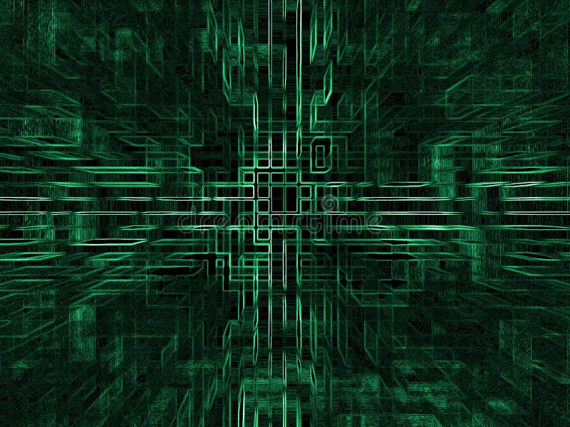 Abstract Digital Green Background Stock Illustrations – 358,464 ...