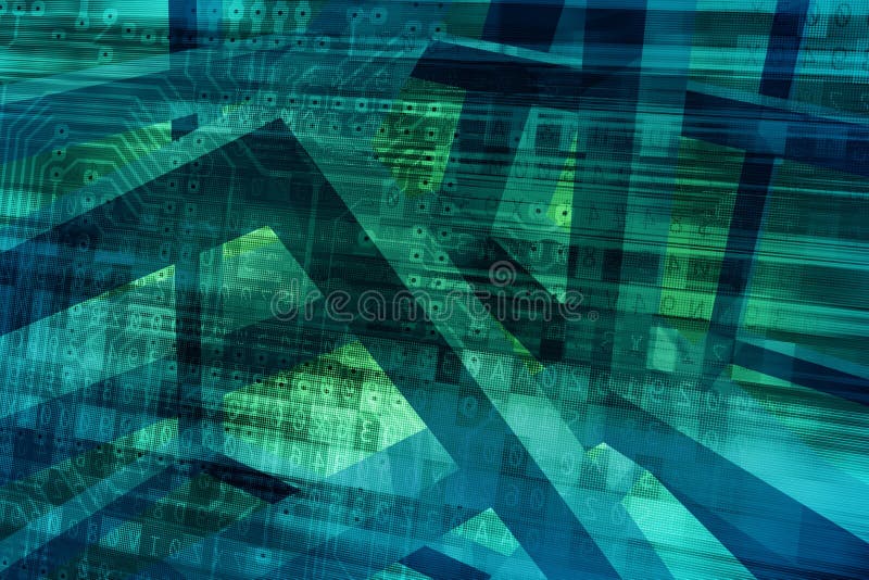 Digital Abstract Background Stock Illustration - Illustration of ...