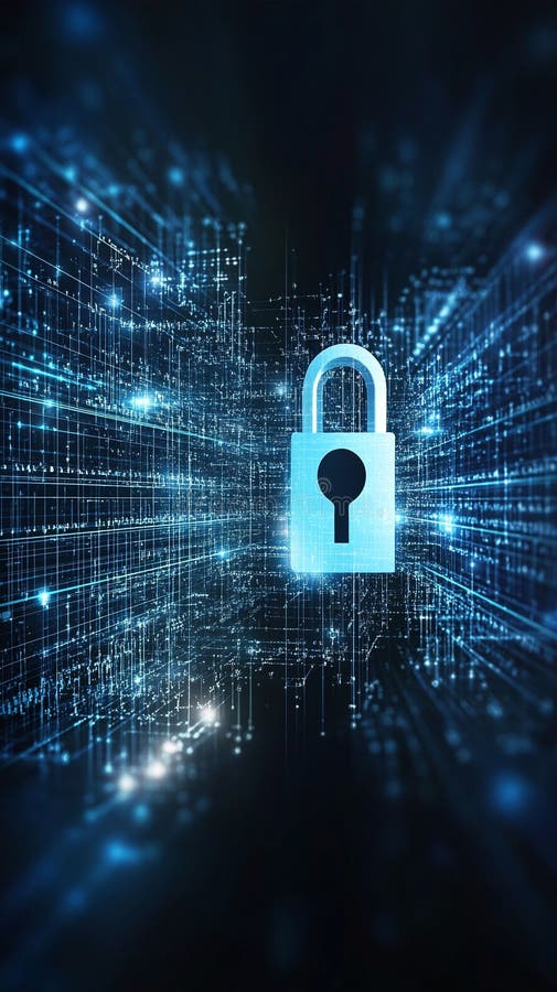 Digital Abstract Background with Neural Networks and Encryption Themes ...