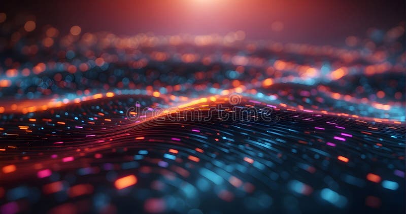 Digital Abstract Background,sound and Graphic Forms Stock Image - Image ...