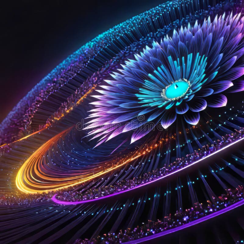 Digital Abstract Background of Technology Colors, Neural Networks and ...