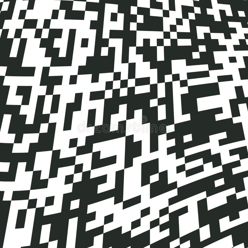 QR Code Digital Abstract Black and White Pixel Noise Background Stock ...