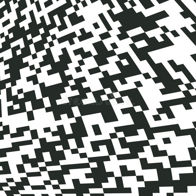 QR Code Digital Abstract Black and White Pixel Noise Background Stock ...