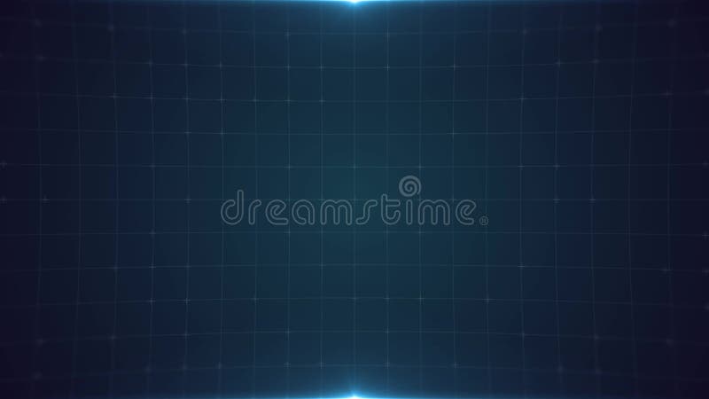 Digital Abstract Blue Background.Seamless Loop Futuristic Particle Beam ...