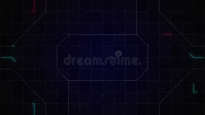 Digital Abstract Blue Background.Seamless Loop Futuristic Particle Beam Stream, Digital Data ...