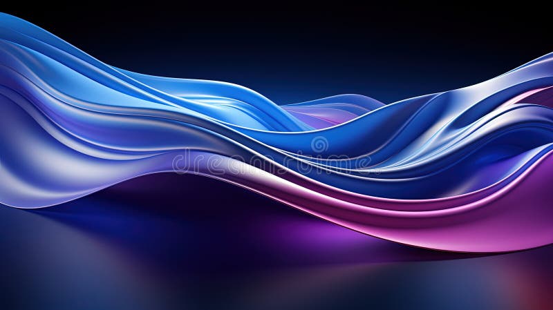 Digital Abstract Blue and Purple Acrylic Paint Liquid Wavy Pattern ...