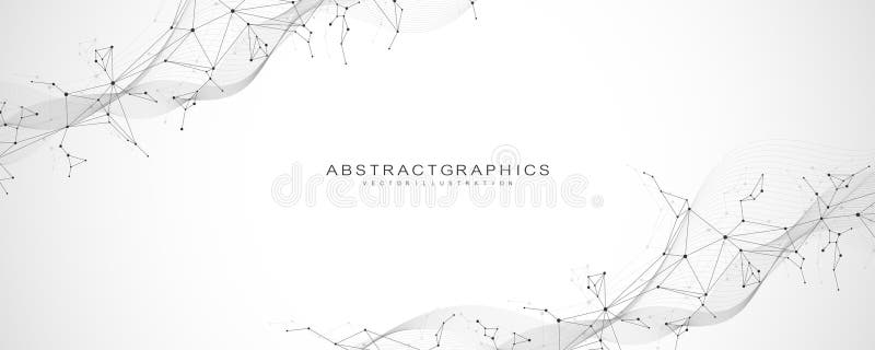 Digital Abstract Connection Dots And Lines Network Connection Structure Technology Polygonal