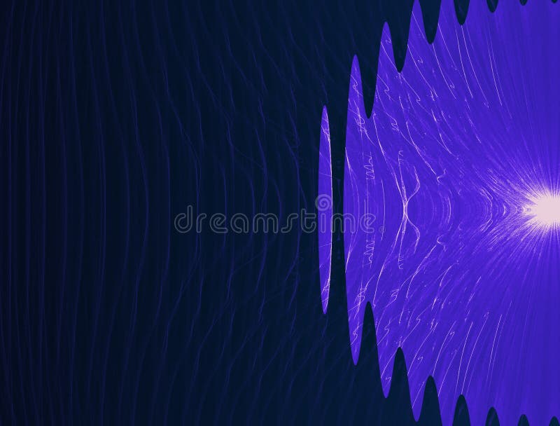 DIgital Abstract Dark Background with Violet Wave Oval Stock ...