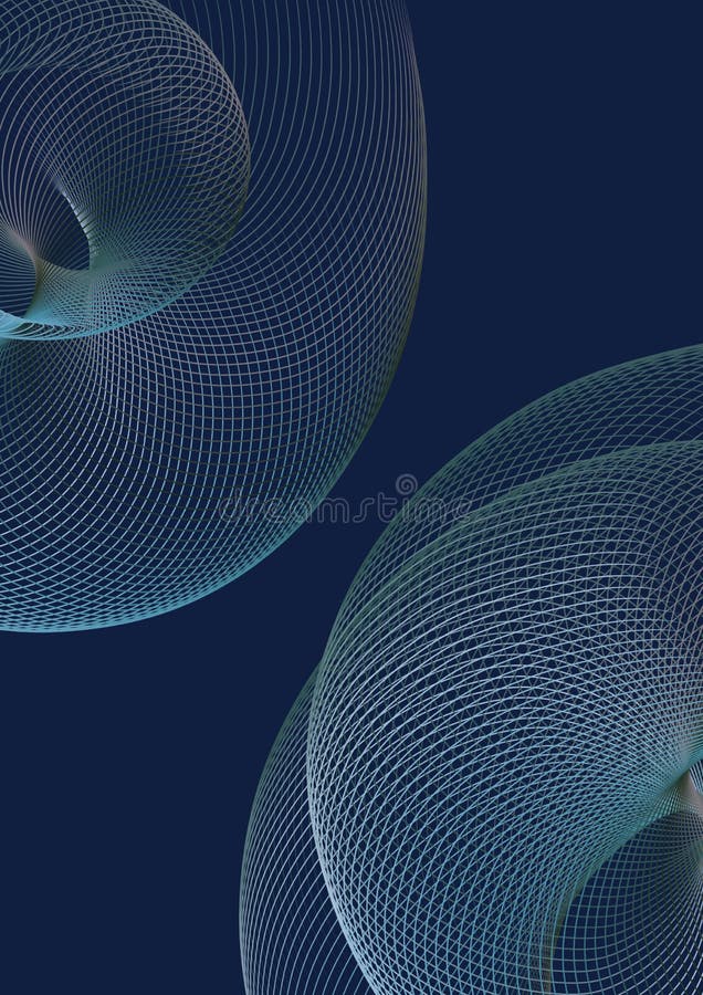 DIgital Abstract Dark Blue Background with Light Blue Half of Circle ...